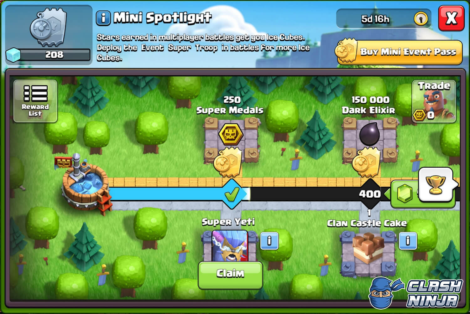 Spotlight Mini Event (Super Yeti) - Clash Ninja